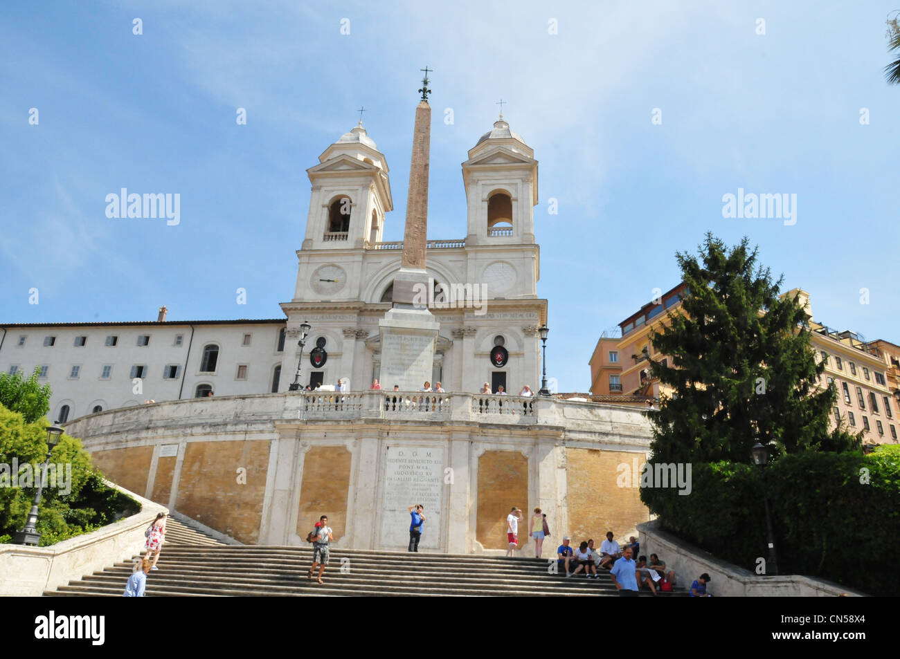 The Spanish steps in Rome Stock Photo - Alamy
