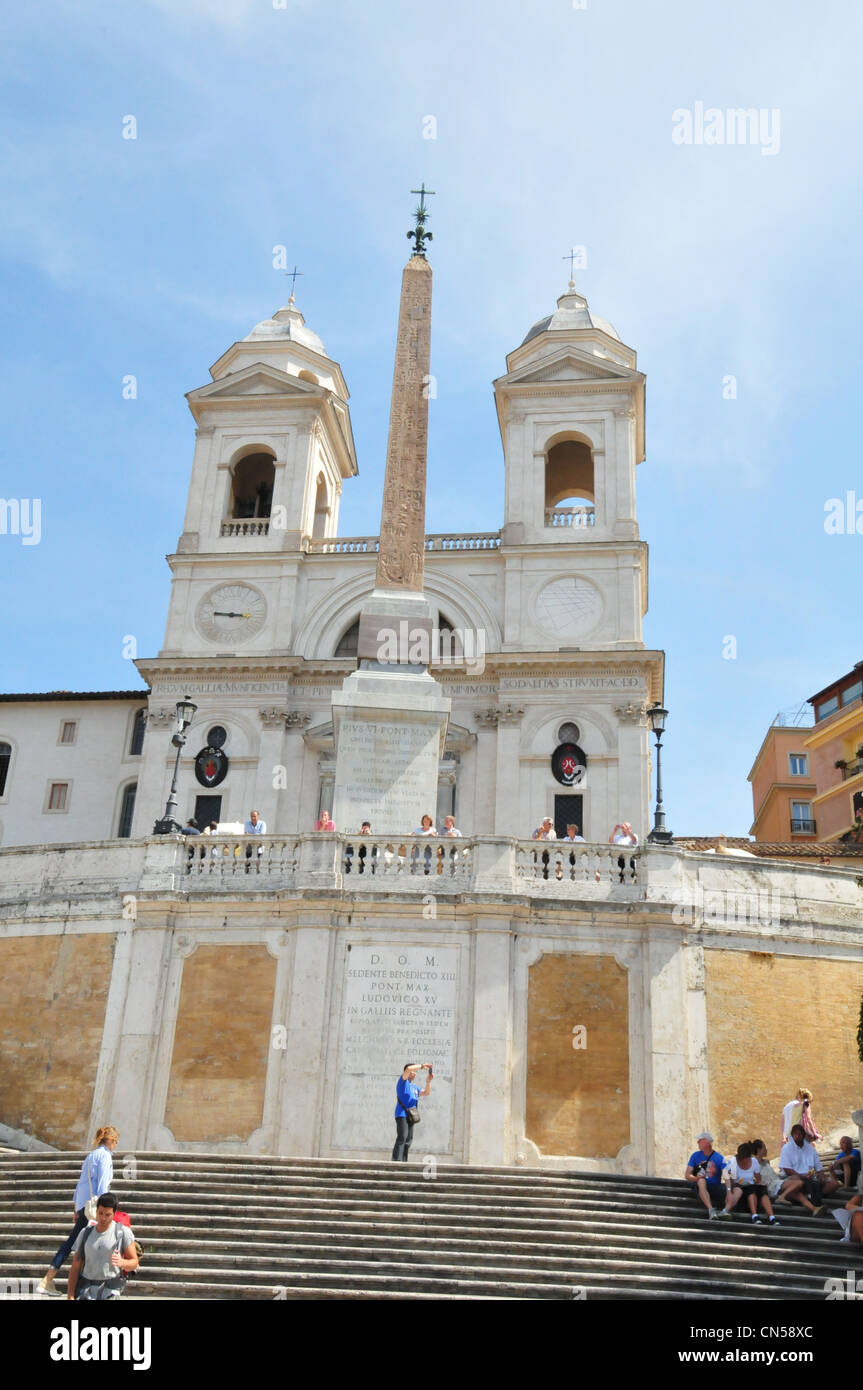 The Spanish steps in Rome Stock Photo - Alamy