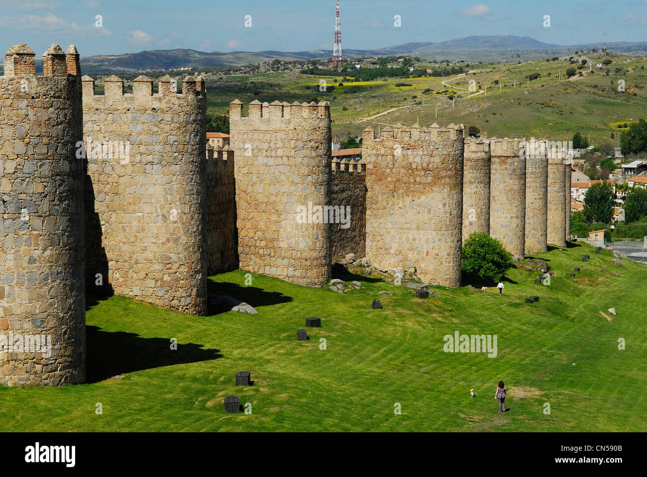 Spain, Castile and Leon, Avila, old city listed as World Heritage by ...