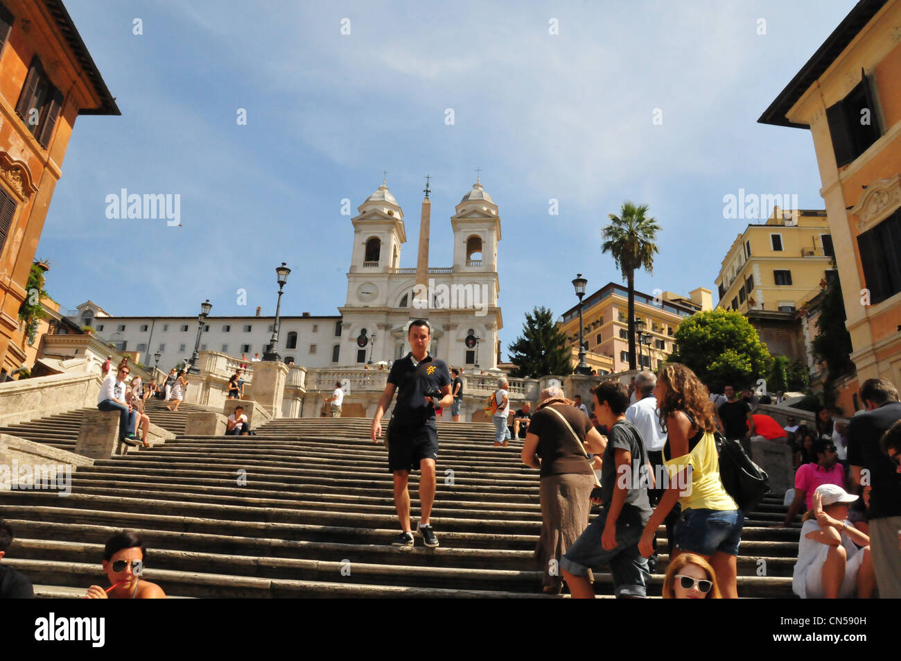 The Spanish steps in Rome Stock Photo - Alamy