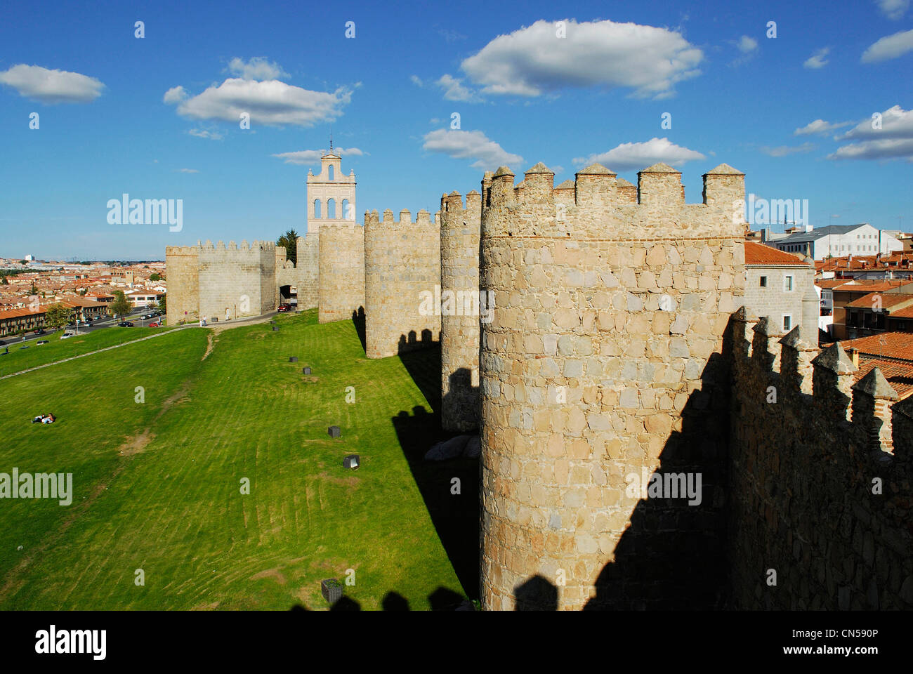 Spain, Castile and Leon, Avila, old city listed as World Heritage by ...