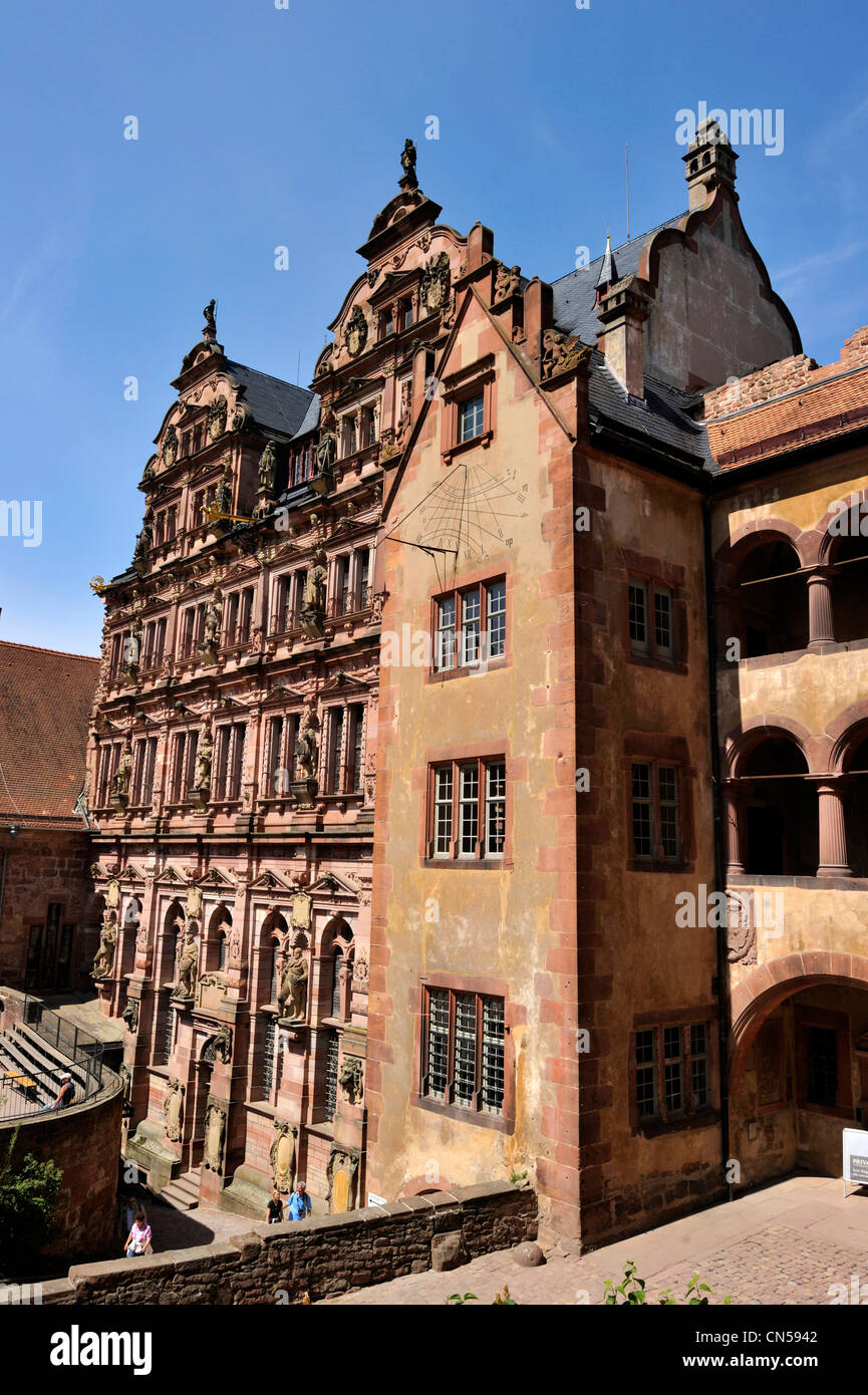 Germany, Baden Württemberg, Heidelberg castle, Frederic's aisle Stock ...