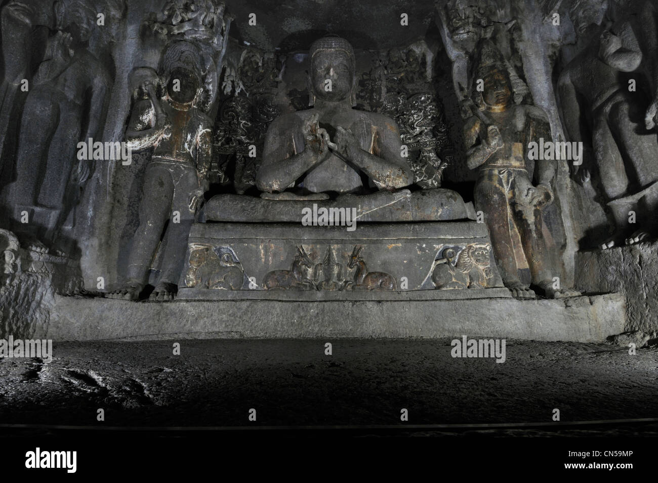 India, Maharastra state, Ajanta, caves of Ajanta listed as World ...
