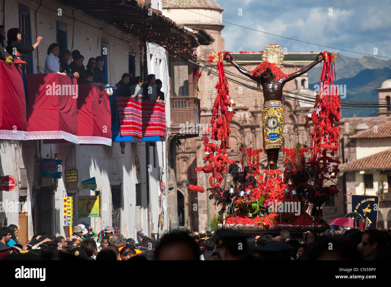 Crucifixion christ peru hi-res stock photography and images - Alamy