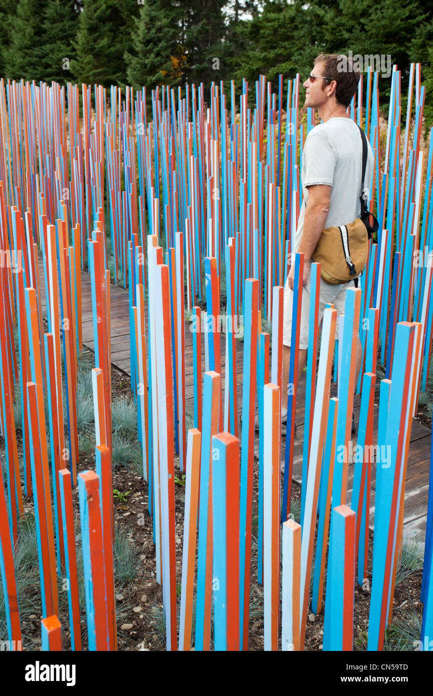 Canada, Quebec Province, Gaspe Peninsula, Grand Metis, Metis Gardens ...