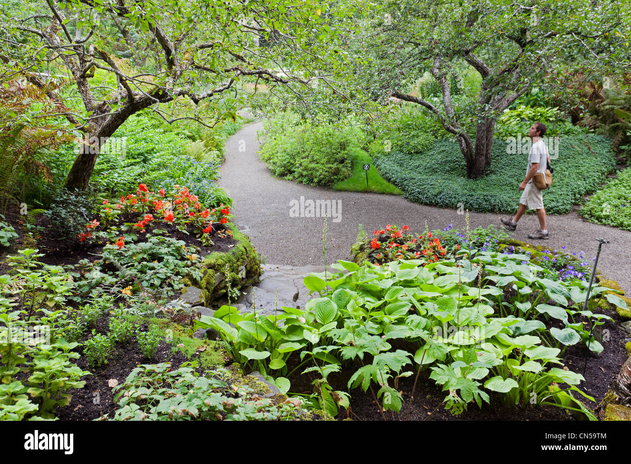 Canada, Quebec Province, Gaspe Peninsula, Grand Metis, Metis Gardens ...