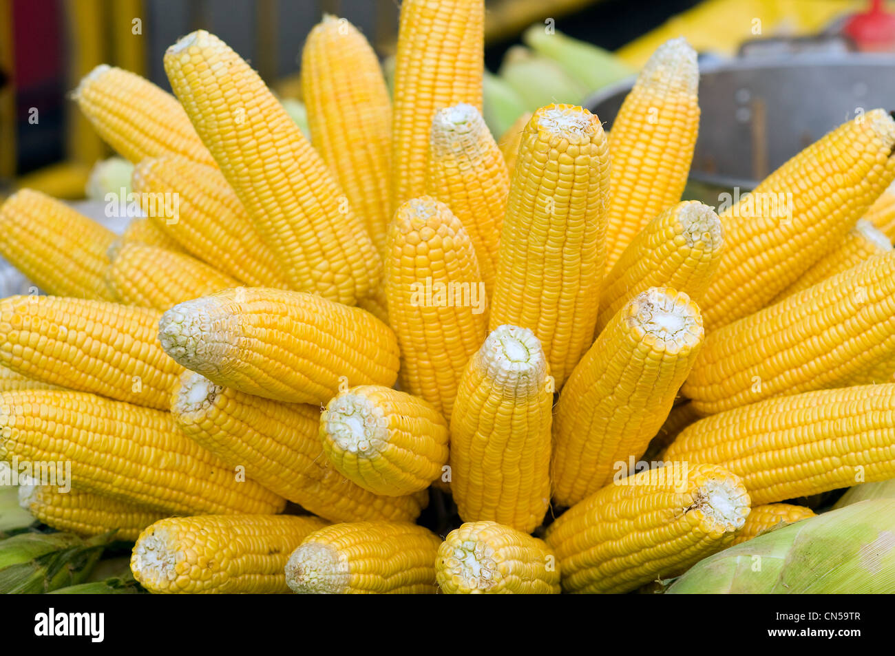 Corn cob stall downtown cebu city philippines Stock Photo - Alamy