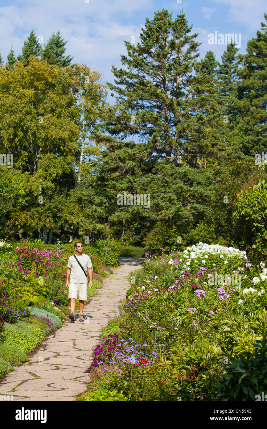 Canada, Quebec Province, Gaspe Peninsula, Grand Metis, Metis Gardens, L ...