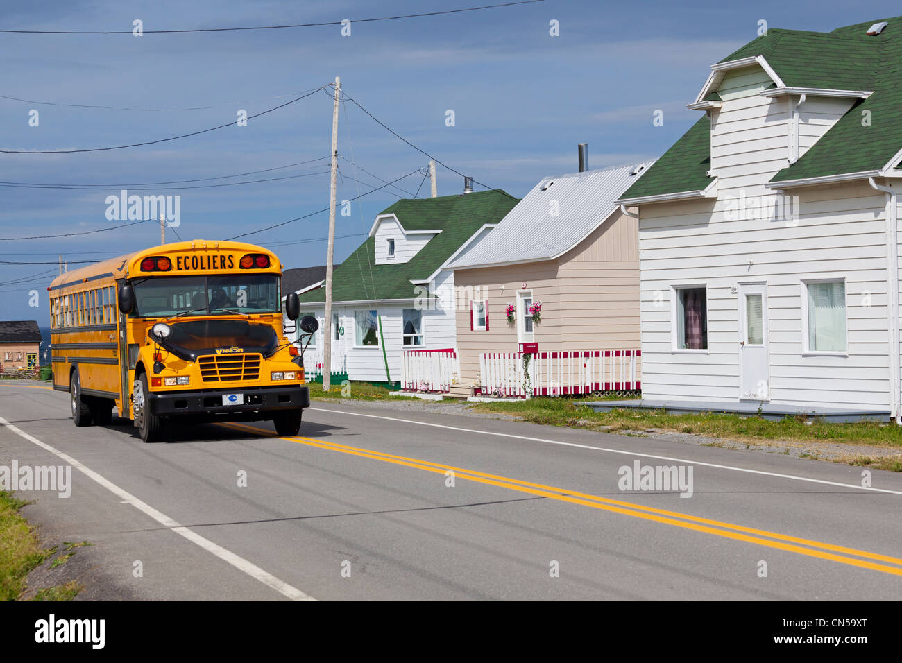 Canada quebec school bus hi-res stock photography and images - Alamy