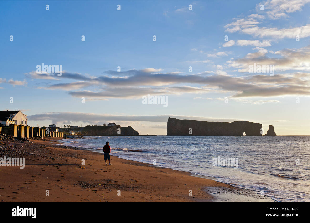 Canada, Quebec Province, Gaspe Peninsula, Perce and its famous Rocher ...