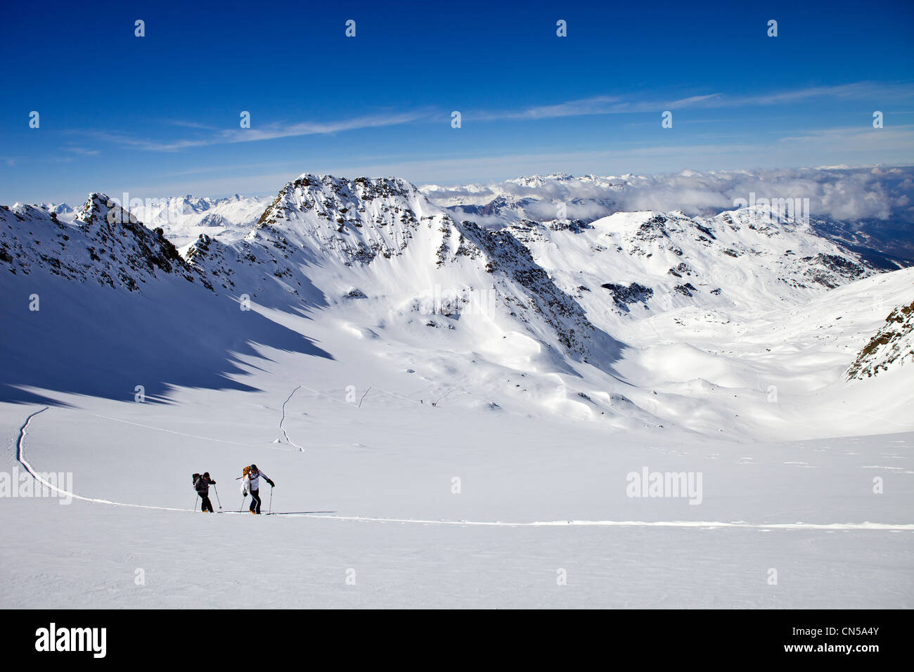 France, Savoie, Massif de La Vanoise, La Tarentaise Valley, 3 Vallees ...
