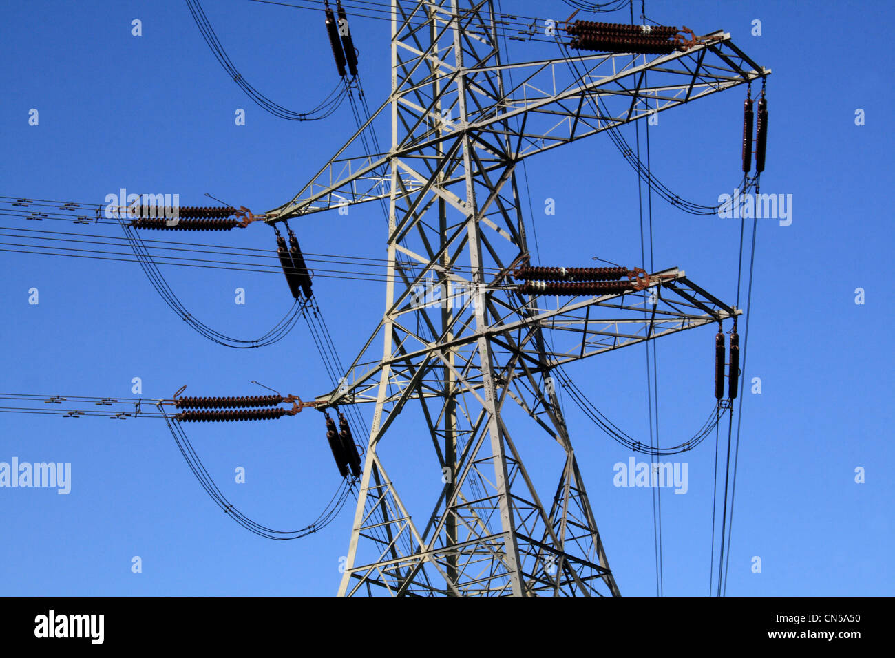 National Grid 400 Kilo Volt Pylons responsible for transmission of ...