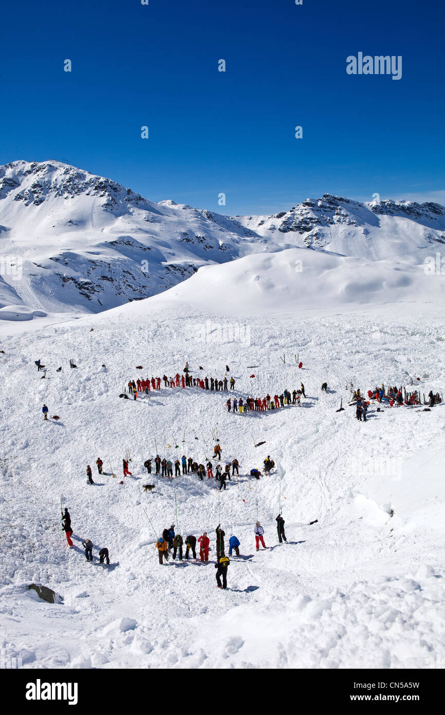 France, Savoie, Massif de La Vanoise, La Tarentaise Valley, 3 Vallees ...