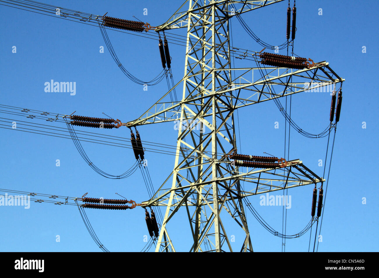 National Grid 400 Kilo Volt Pylons responsible for transmission of ...