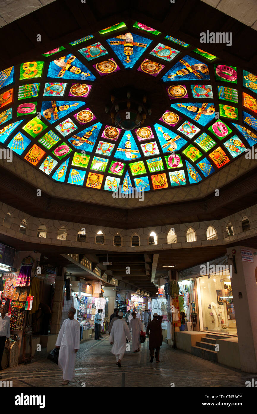 Sultanate of Oman, Muscat, Muttrah corniche, Muttrah souk Stock Photo ...