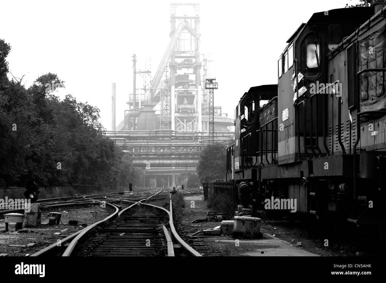 Abandoned steel works, forced to leave Beijing due to pollution in 2008 ...