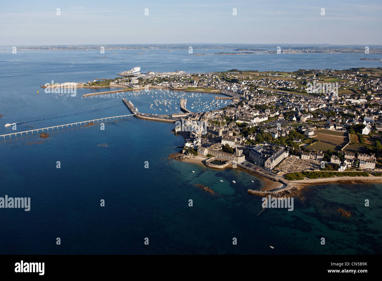 France, Finistere, Roscoff (aerial view Stock Photo - Alamy