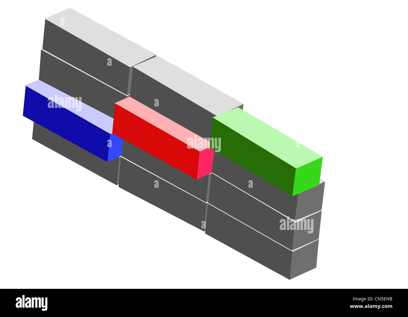 Colorful 3d toy bricks Stock Photo - Alamy