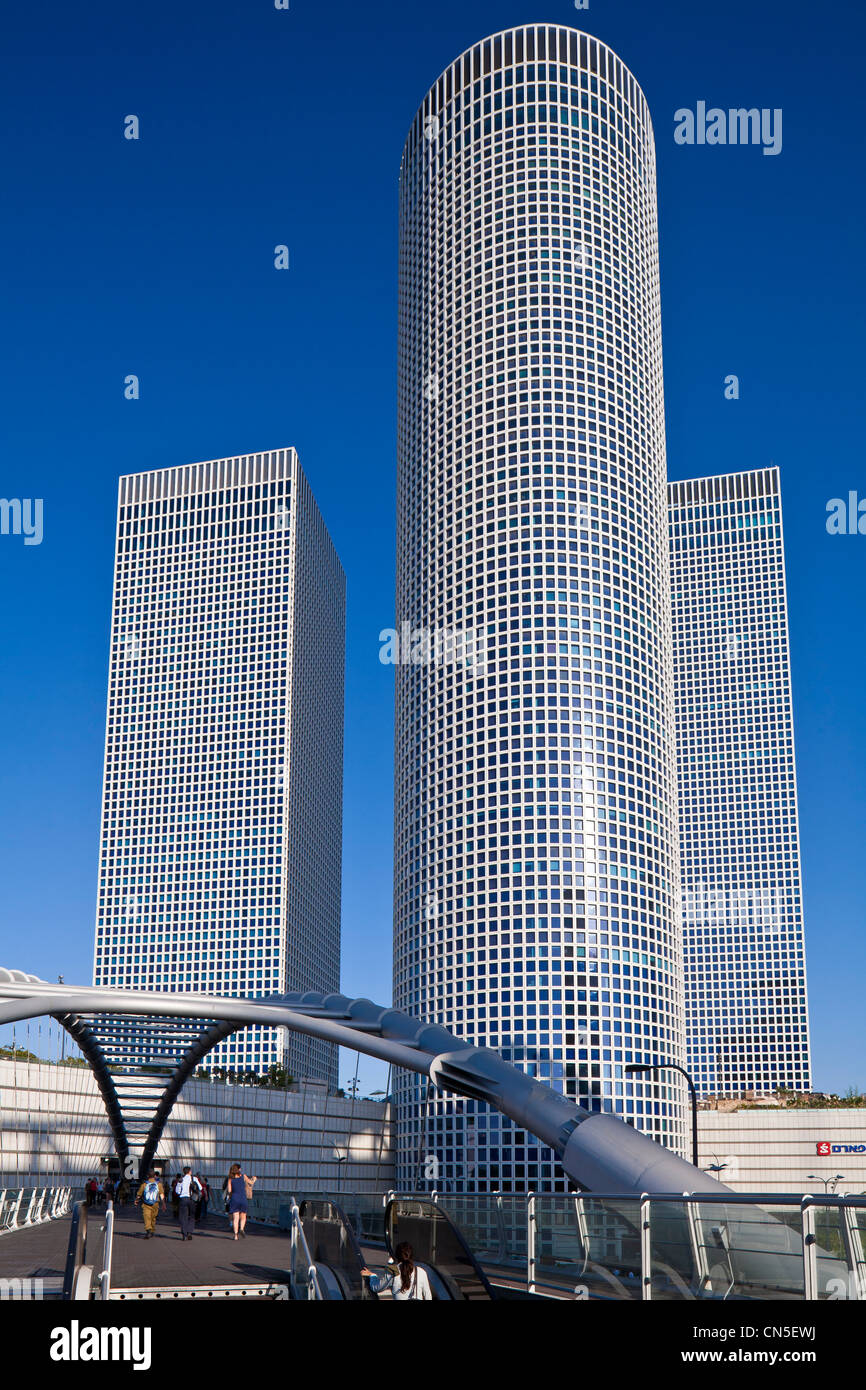 Israel, Tel Aviv, Azrieli Center and its three towers Stock Photo - Alamy
