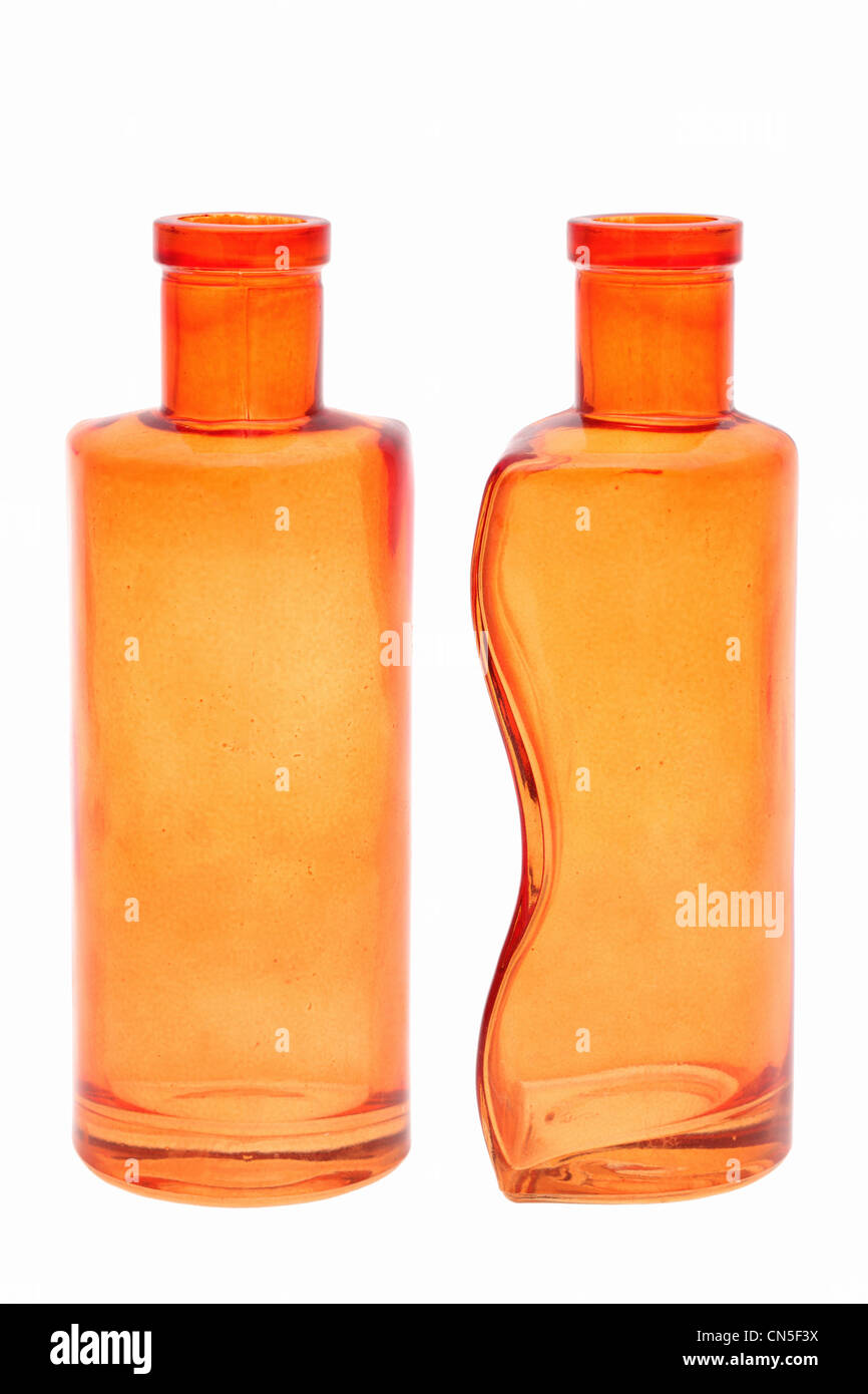 Glass bottle isolated on white background Stock Photo - Alamy