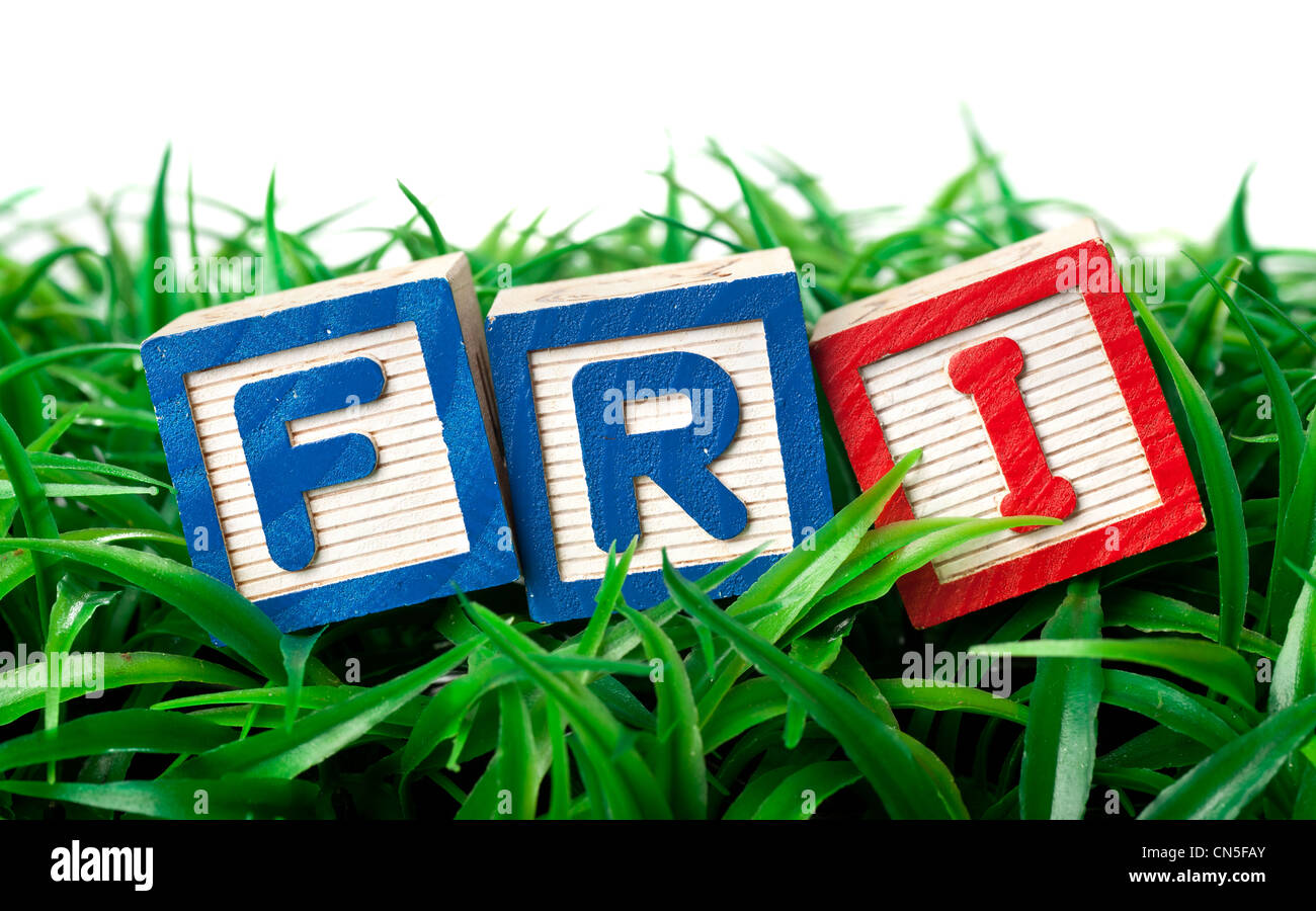 Fri letter hi-res stock photography and images - Alamy