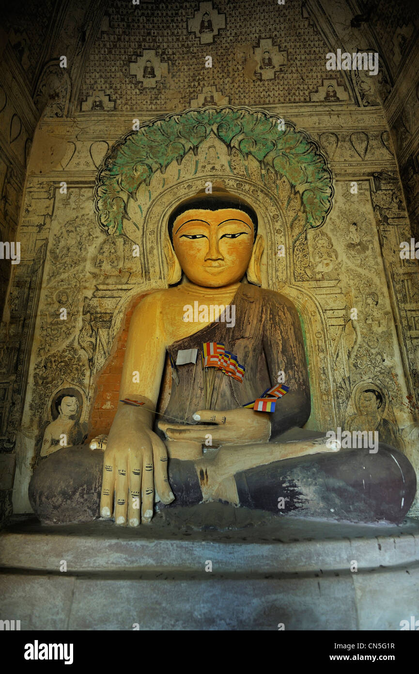 Myanmar (Burma), Mandalay Division, Bagan (Pagan), Old Bagan, Buddha ...