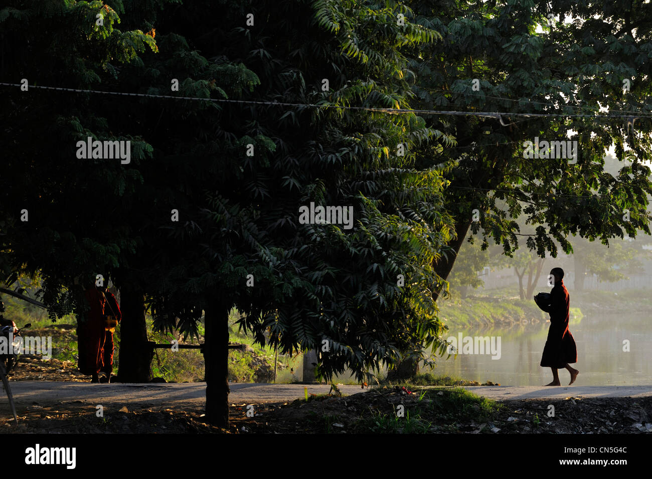 Myanmar (Burma), Mandalay Division, Mandalay, Shwe in Bin Monastery ...