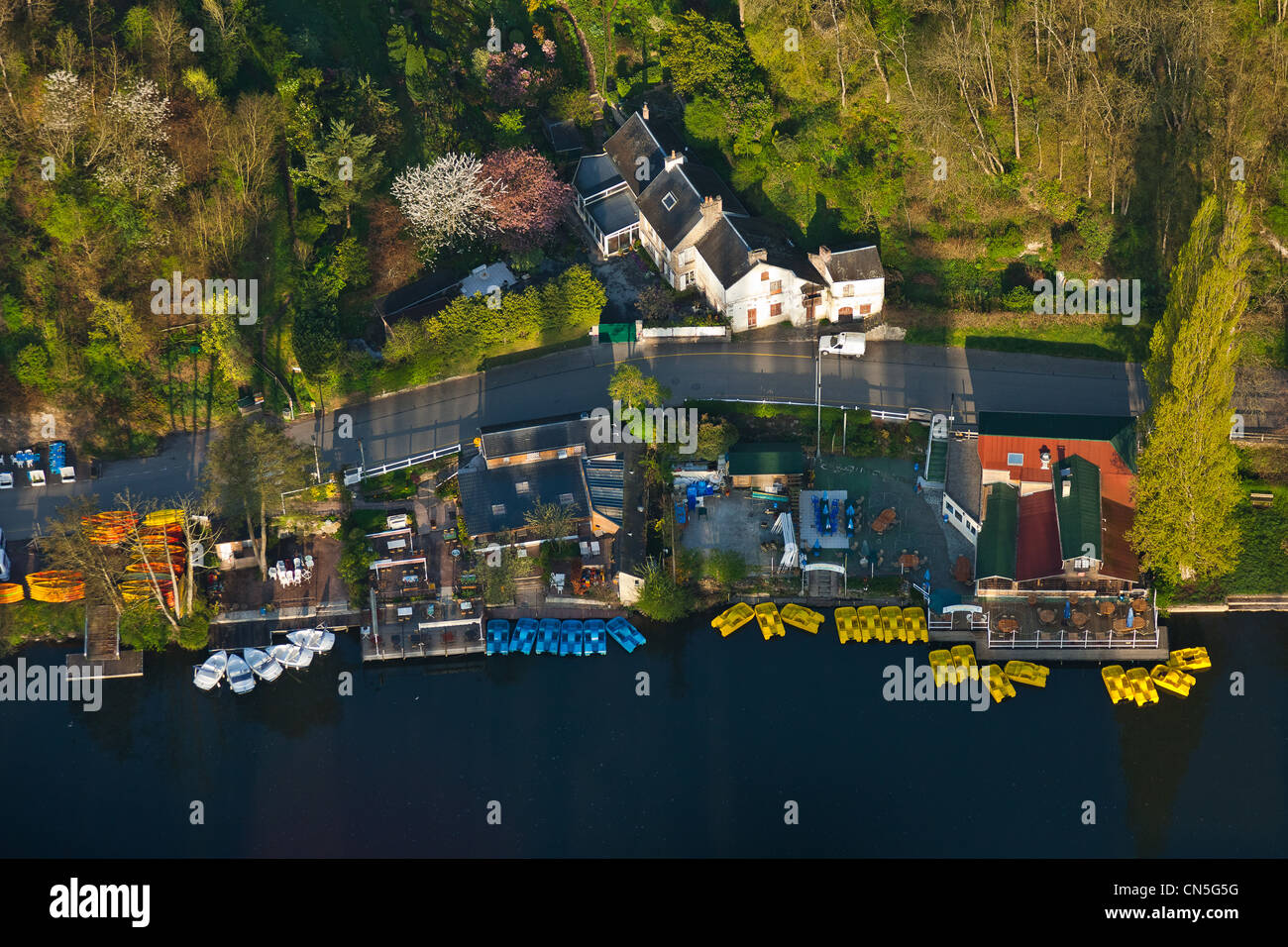 France, Calvados, Swiss Normandy, Orne valley, Clecy, water sports ...