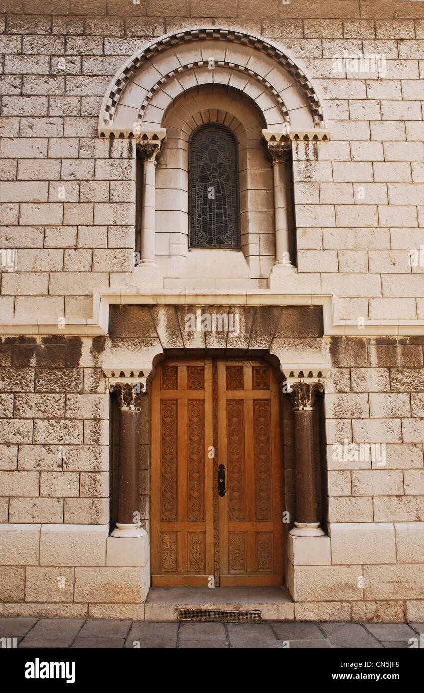 old beautiful wooden door in Spain Stock Photo - Alamy