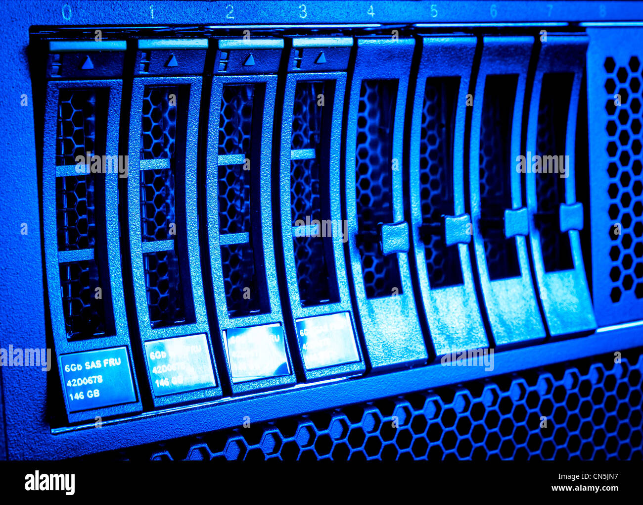 Detail of hard drive cluster in data center Stock Photo - Alamy