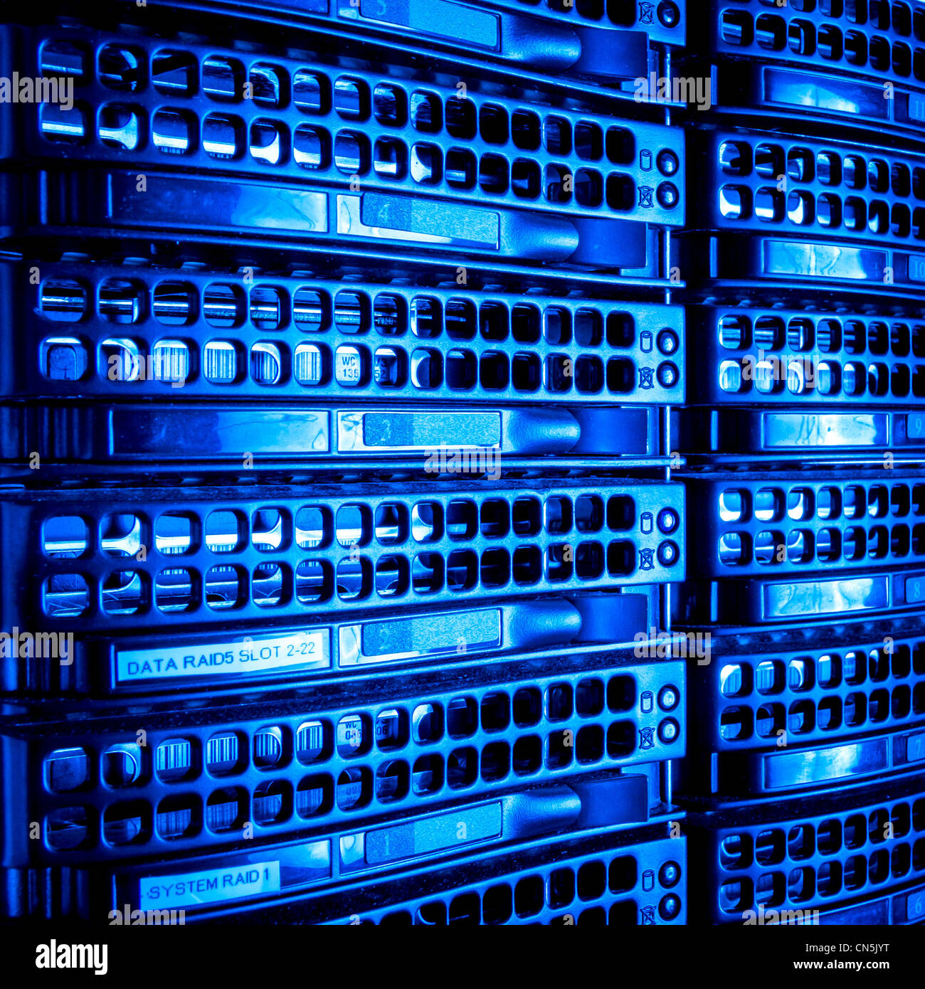 Data center with hard drives Stock Photo - Alamy