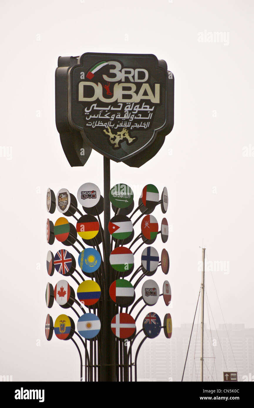 Sign for dubai marina hi-res stock photography and images - Alamy