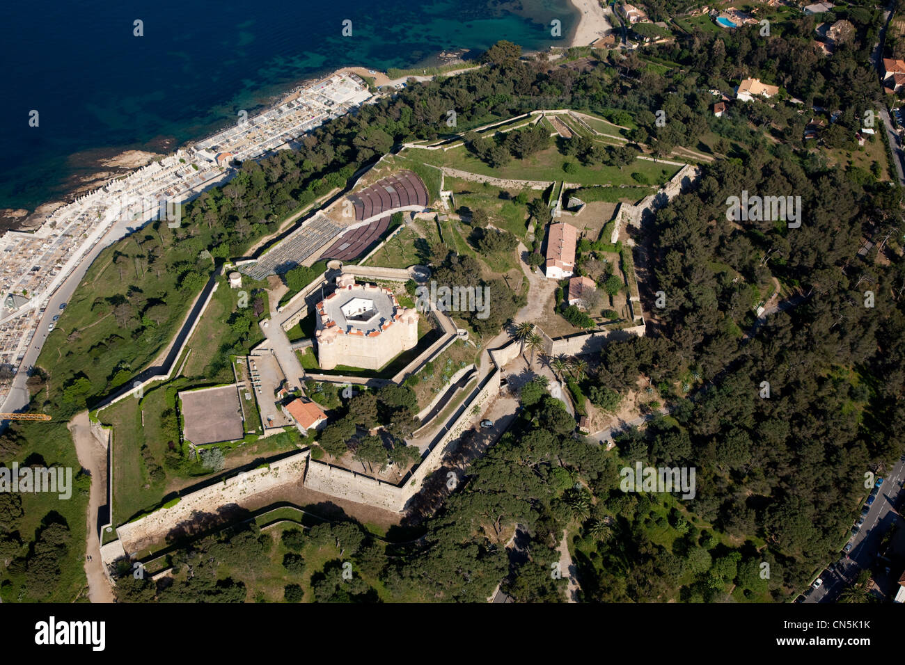 France, Var, St Tropez, the citadel (aerial view Stock Photo - Alamy