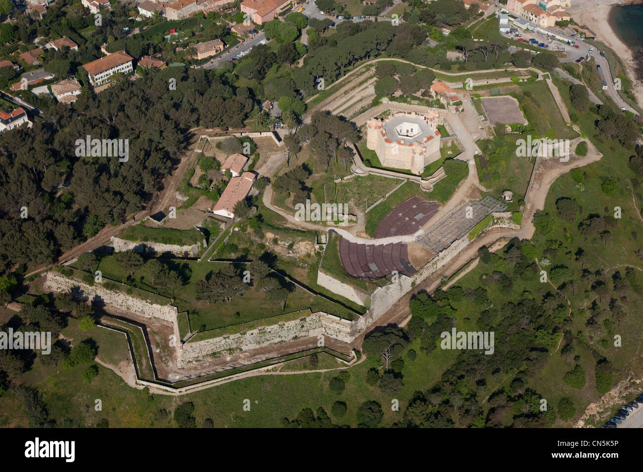 France, Var, St Tropez, the citadel (aerial view Stock Photo - Alamy