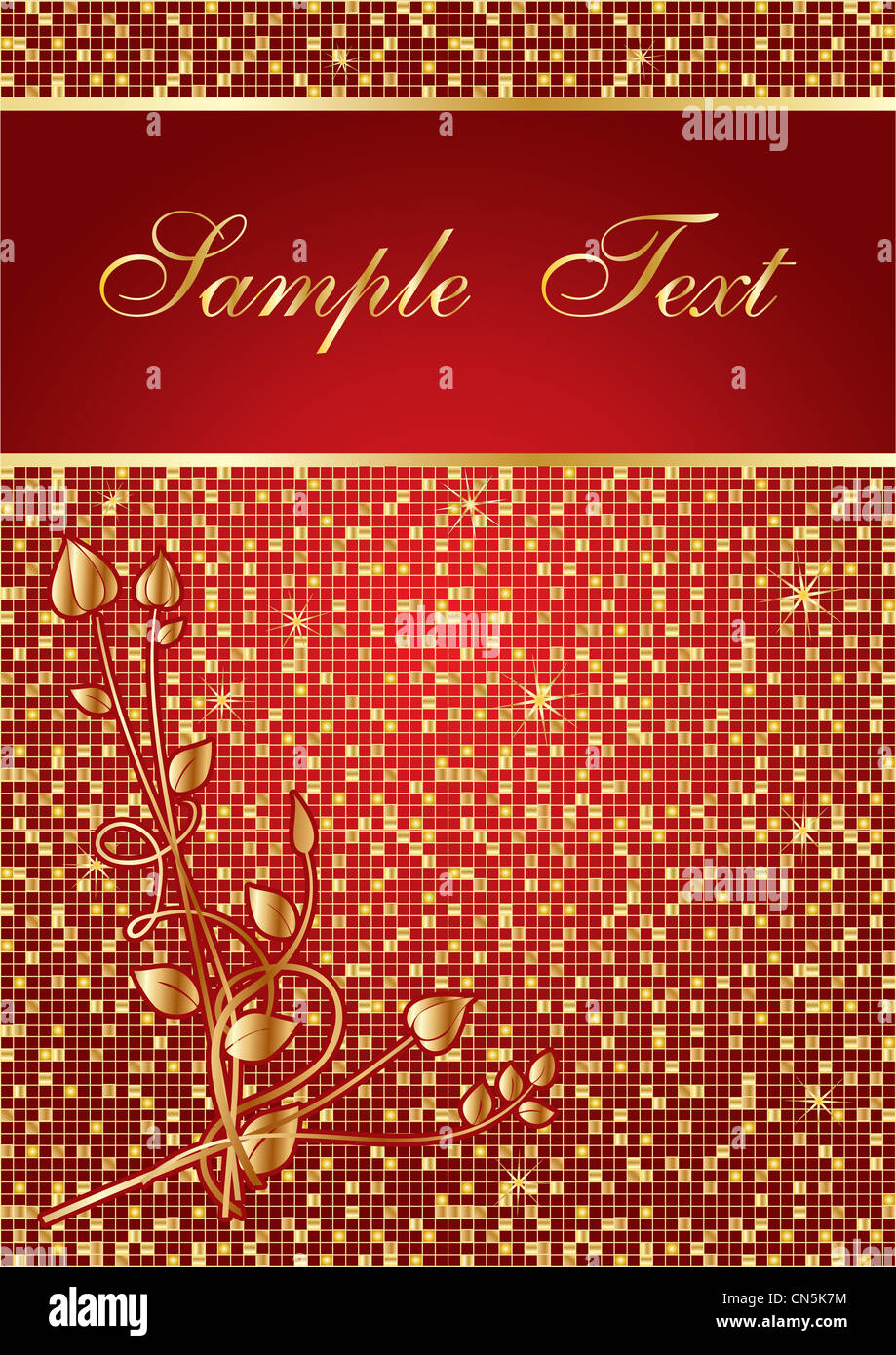 Red abstract background with space for your text, vector illustration ...