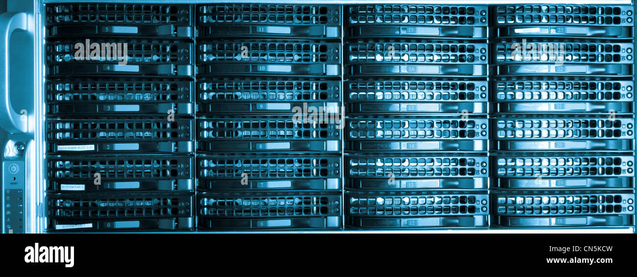 Data center with hard drives Stock Photo - Alamy