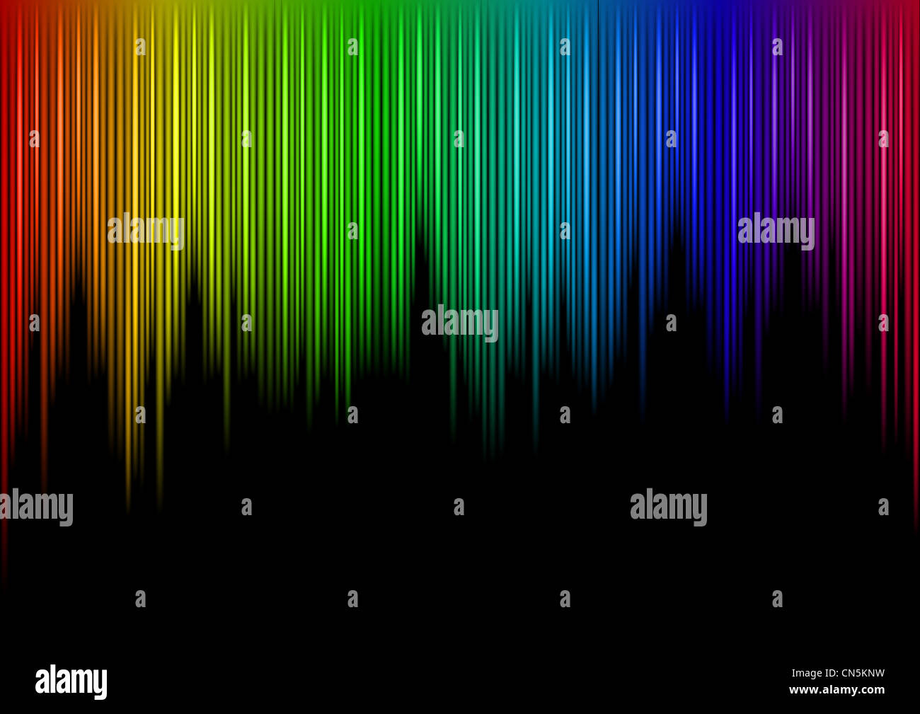 Colorful Sound waveform (editable ) on black Stock Photo - Alamy