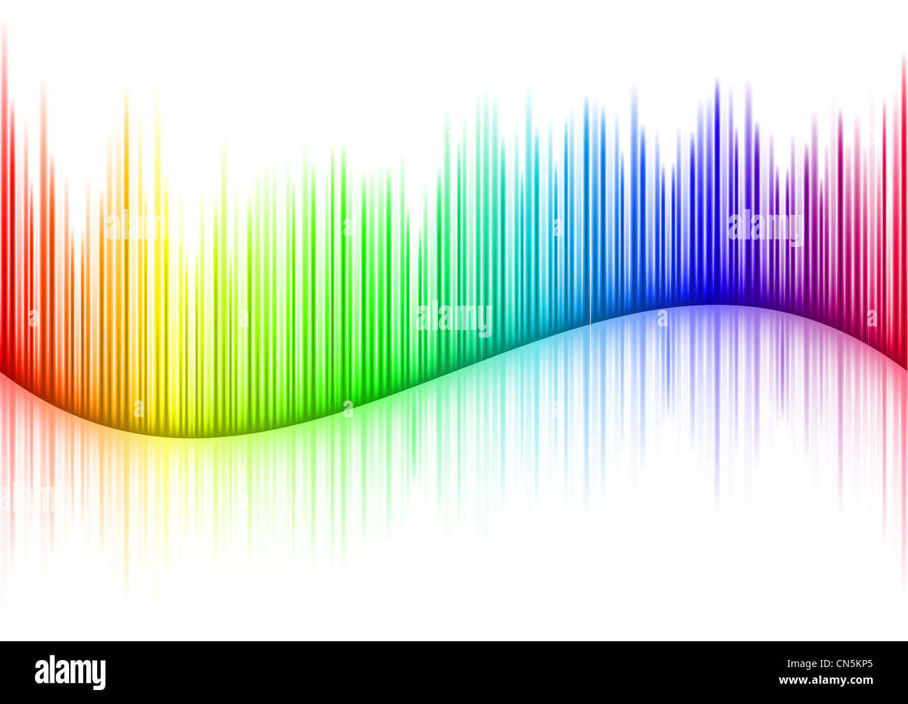 Colorful Sound waveform (editable ) on white Stock Photo - Alamy