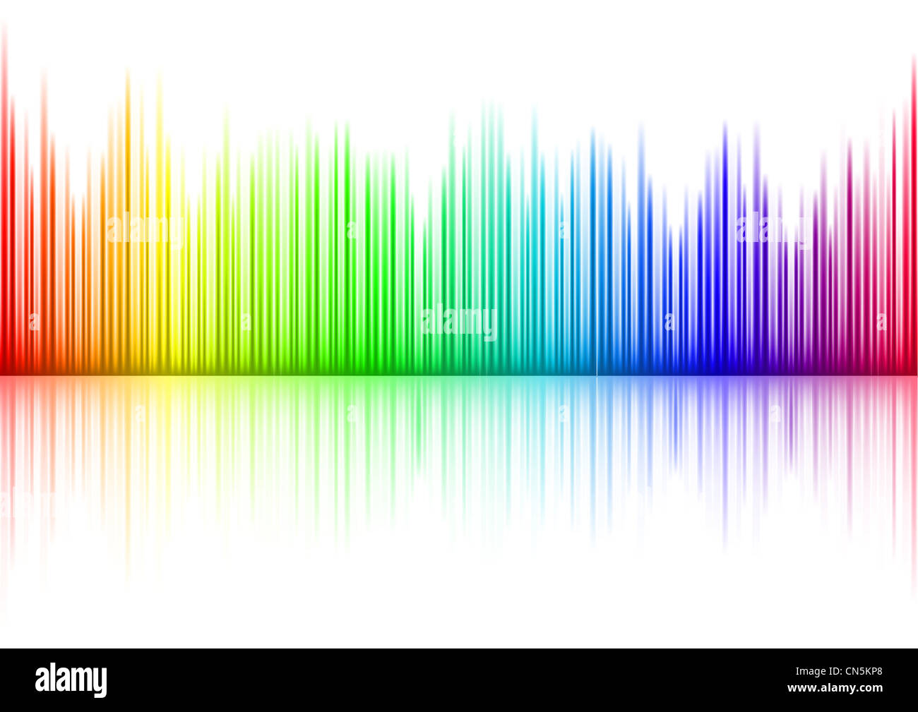 Colorful Sound waveform (editable ) on white Stock Photo - Alamy