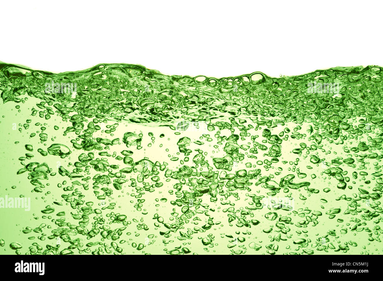 green soda drink with bubbles Stock Photo - Alamy