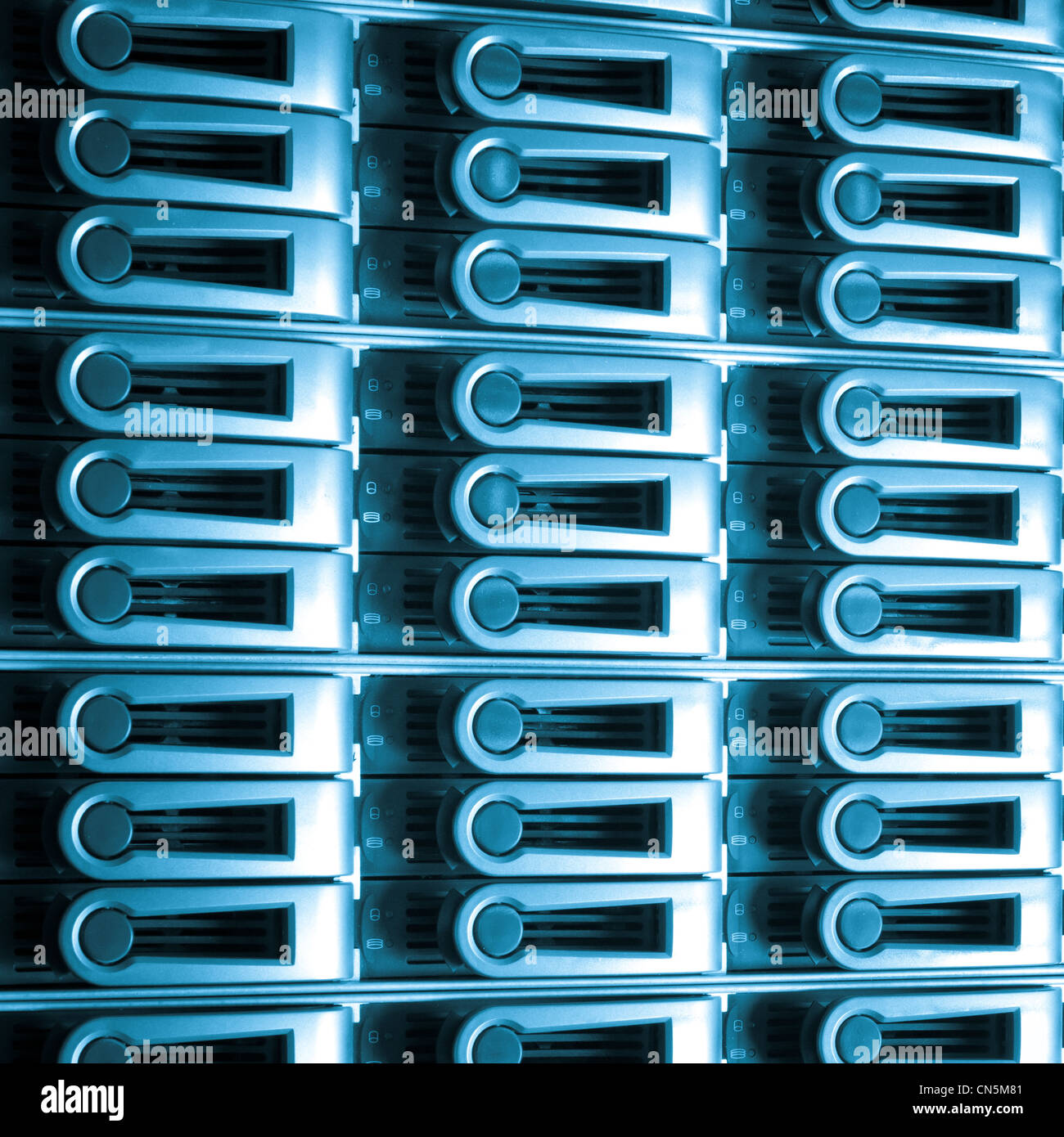 detail of data center with hard drives Stock Photo - Alamy