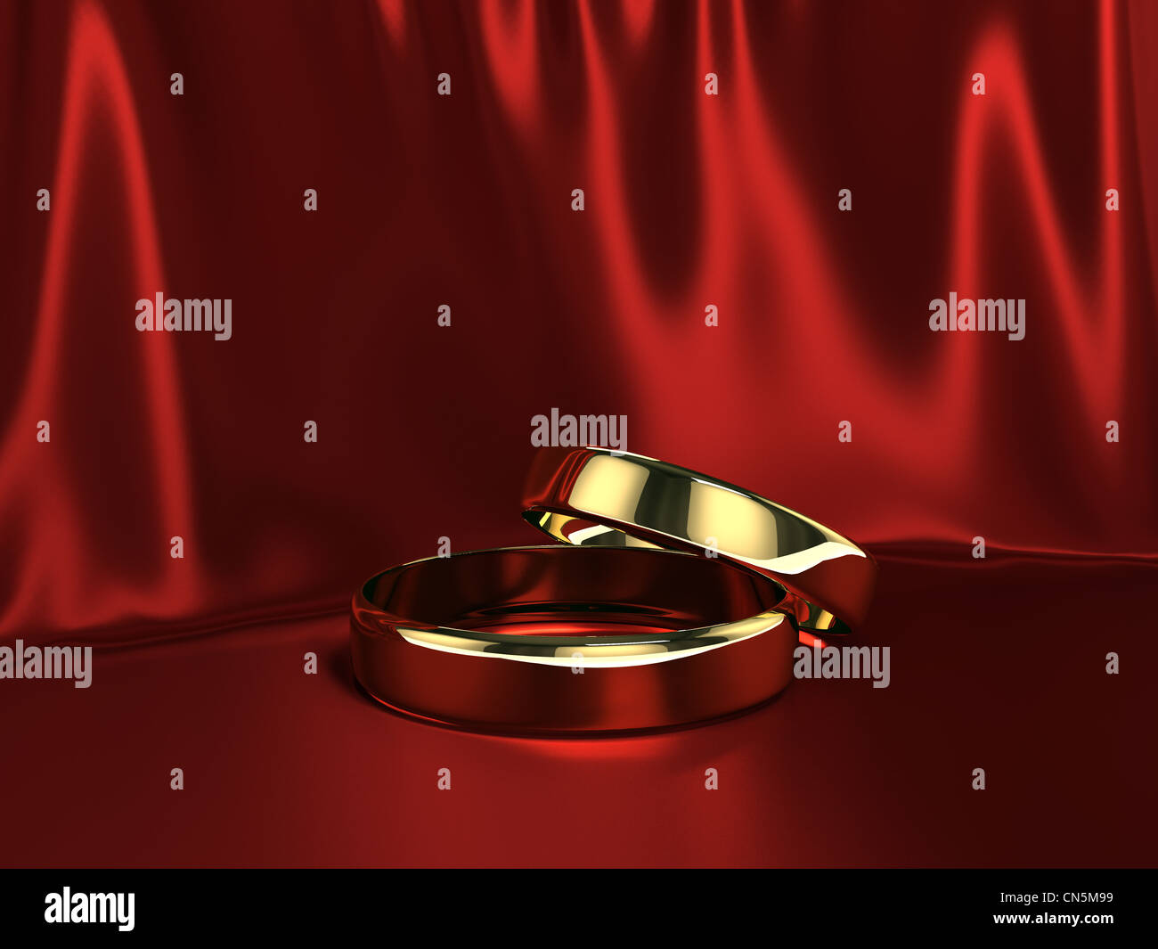 Gold two rings hi-res stock photography and images - Alamy