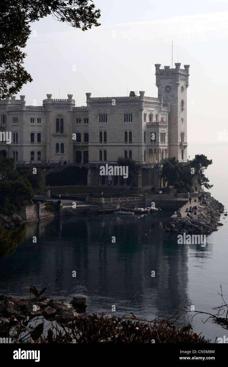 Castello di Miramare, Trieste Italy Stock Photo - Alamy