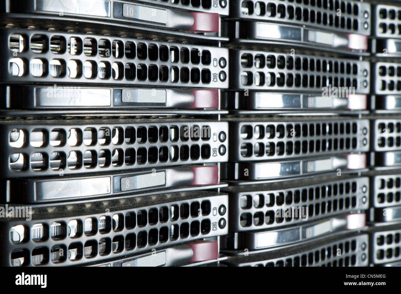 Data center with hard drives Stock Photo - Alamy