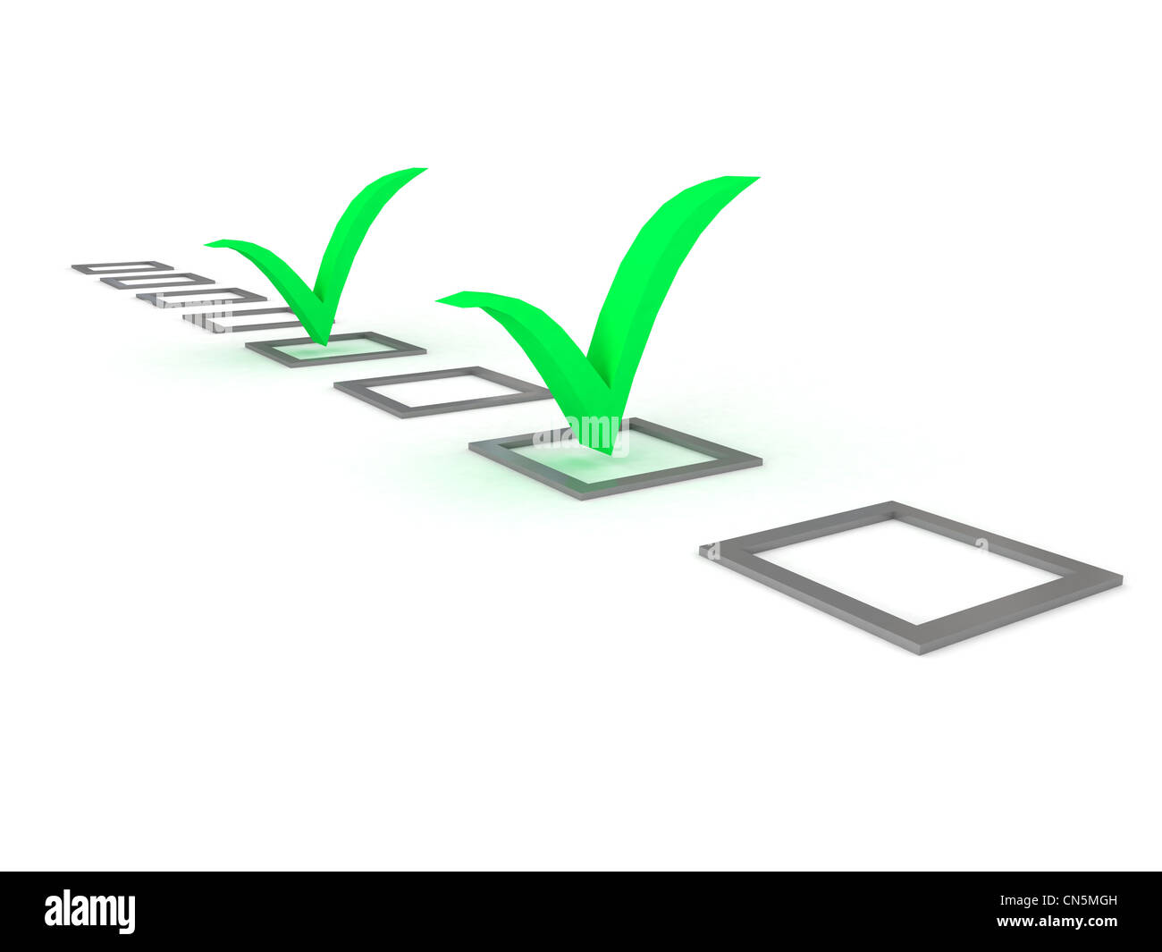Check list Symbol over white . 3d render Stock Photo - Alamy