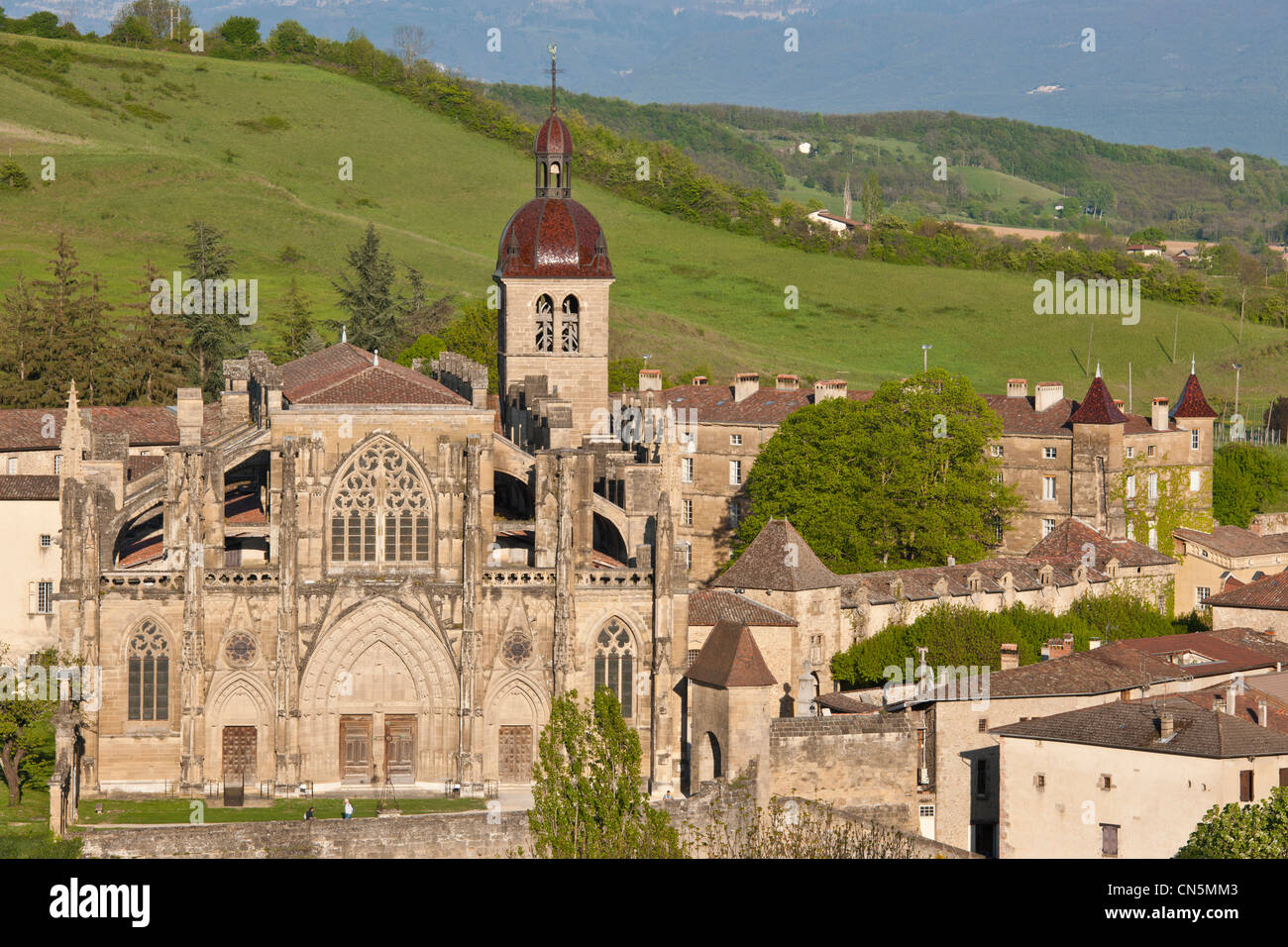 France, Isere, Saint Antoine l'Abbaye, labelled Les Plus Beaux Villages ...