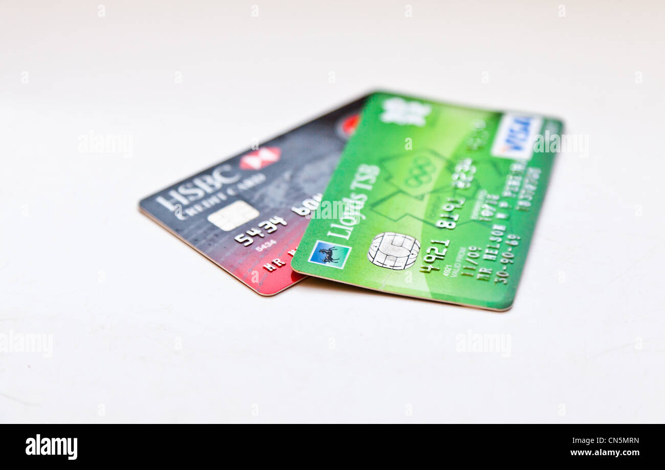Two bank cards Stock Photo - Alamy