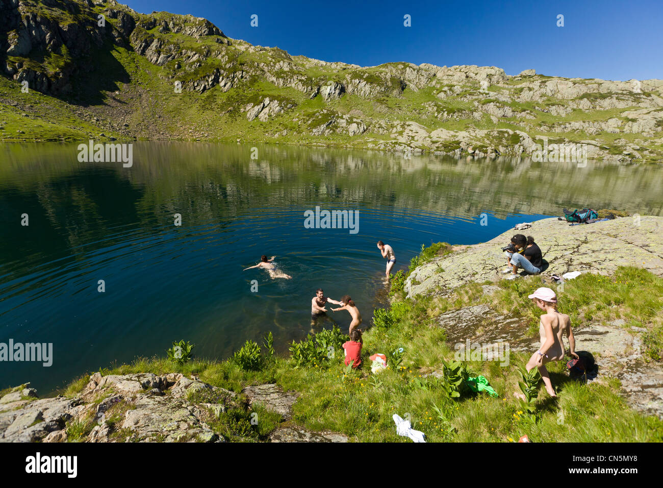 France, Haute Savoie, Chamonix Mont Blanc, Massif des Aiguilles Rouges ...