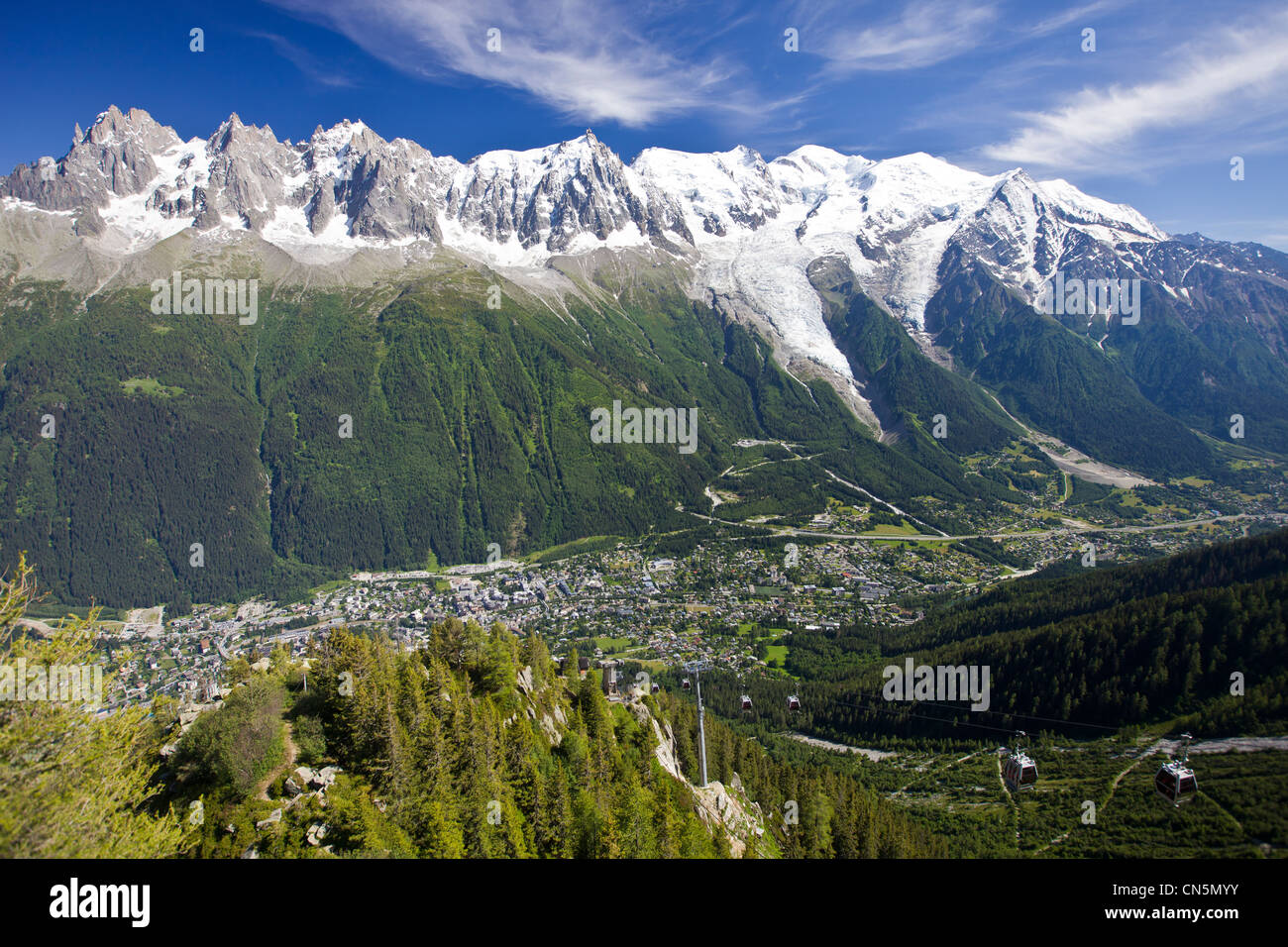 France, Haute Savoie, Chamonix Mont Blanc, Massif des Aiguilles Rouges ...