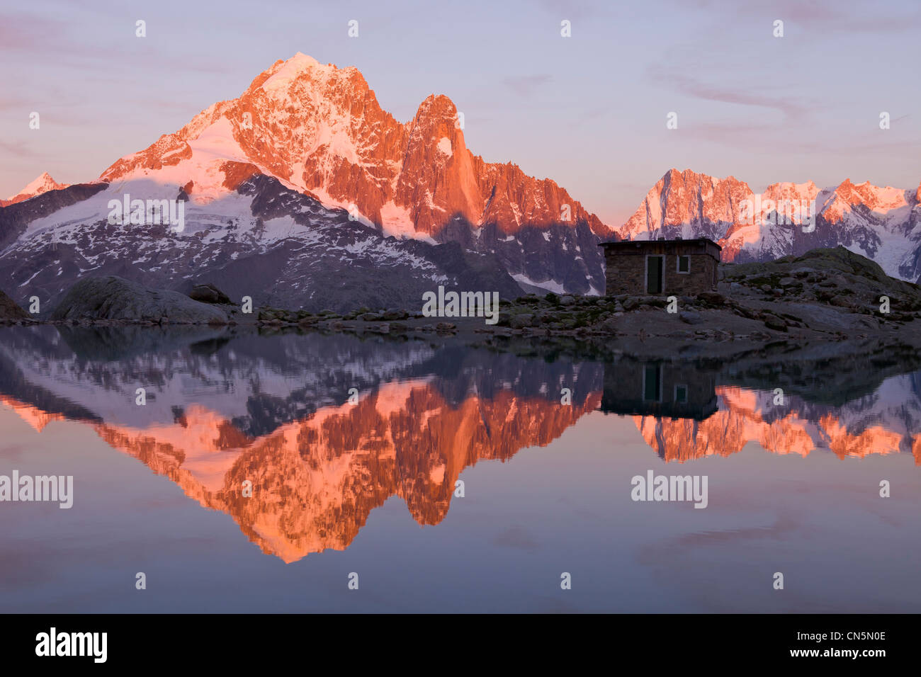Lac blanc and aiguilles rouges hi-res stock photography and images - Alamy